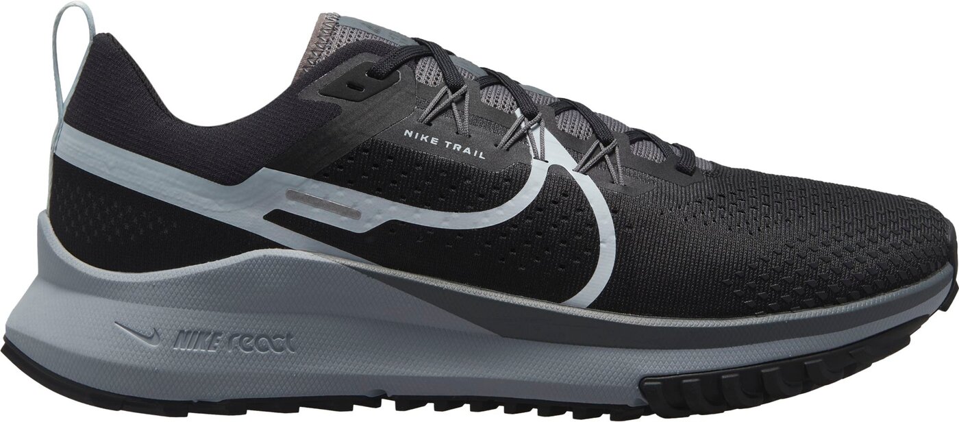NIKE NIKE REACT PEGASUS TRAIL 4 BLACK/AURA-DARK GREY-WOLF GREY ...