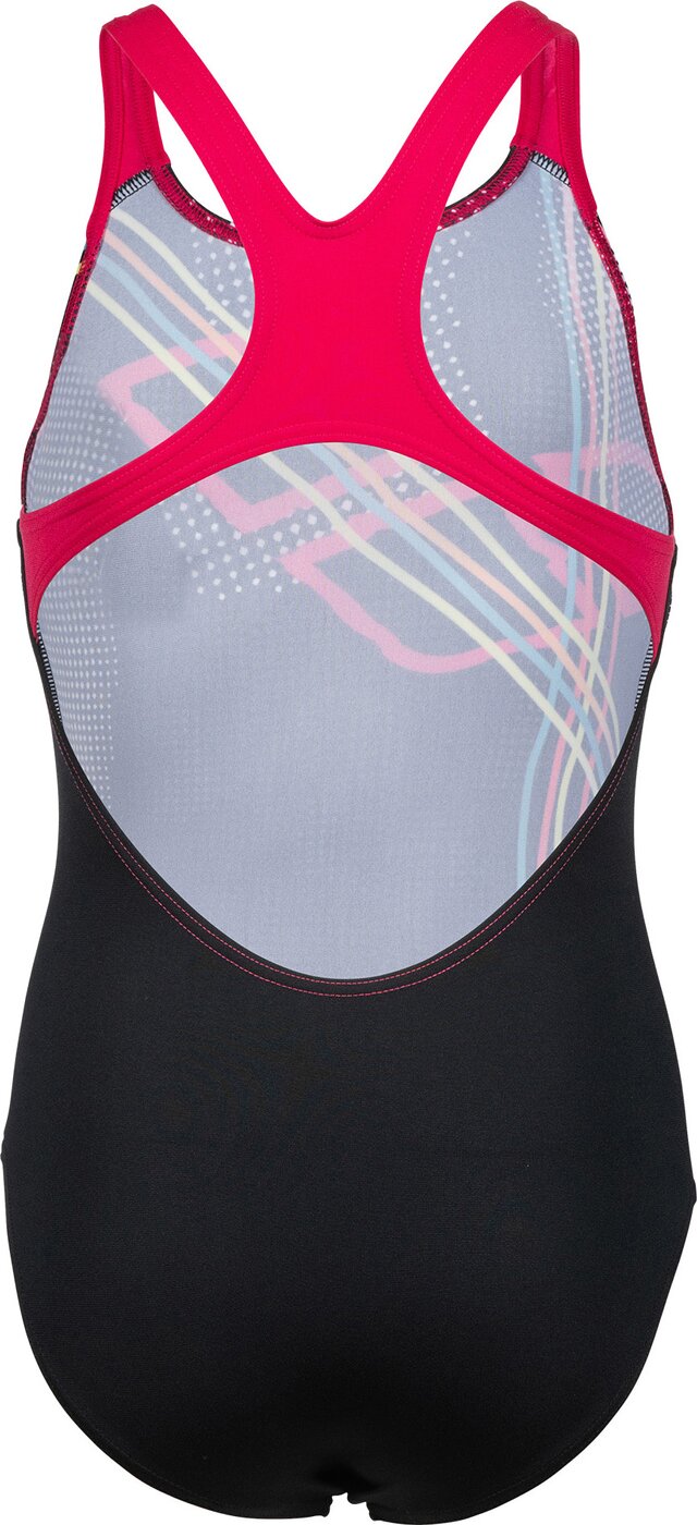 ARENA GIRL'S SWIMSUIT SWIM PRO BACK BLACK-FREAK ROSE | Intersport Butsch